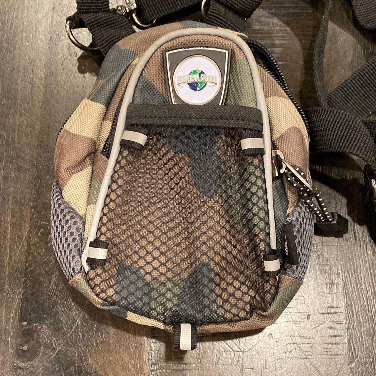 Universal Studios Mini Day Pack Camo Green Brown Grey - Depop