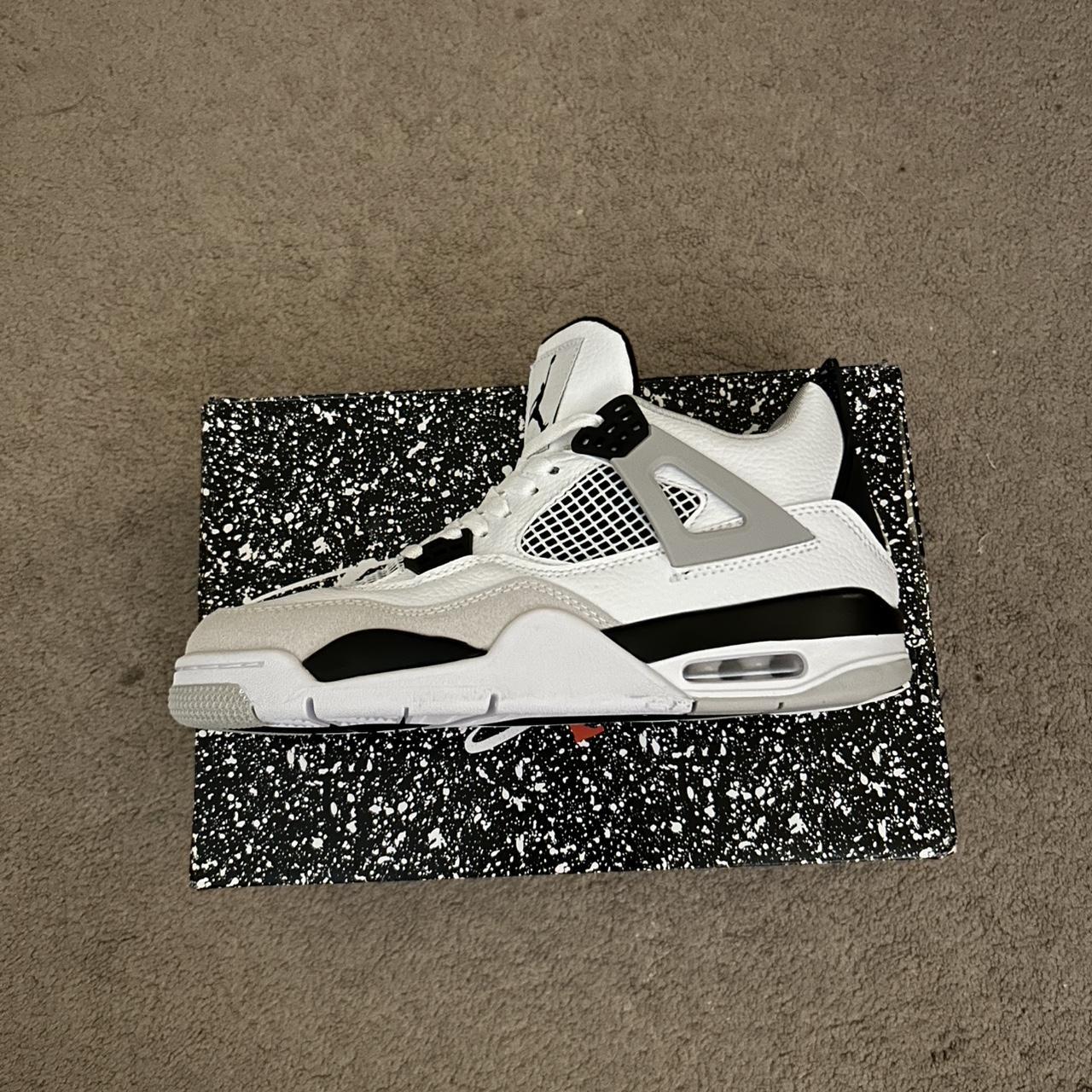 AJ4 military black rep pair | Depop