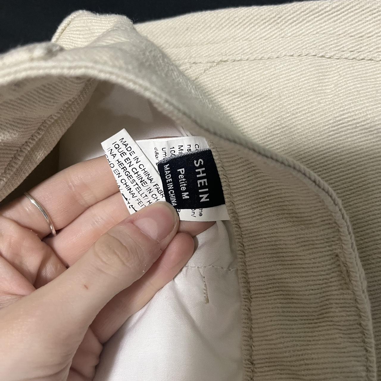 tan baggy jeans from shein size medium #shein... - Depop