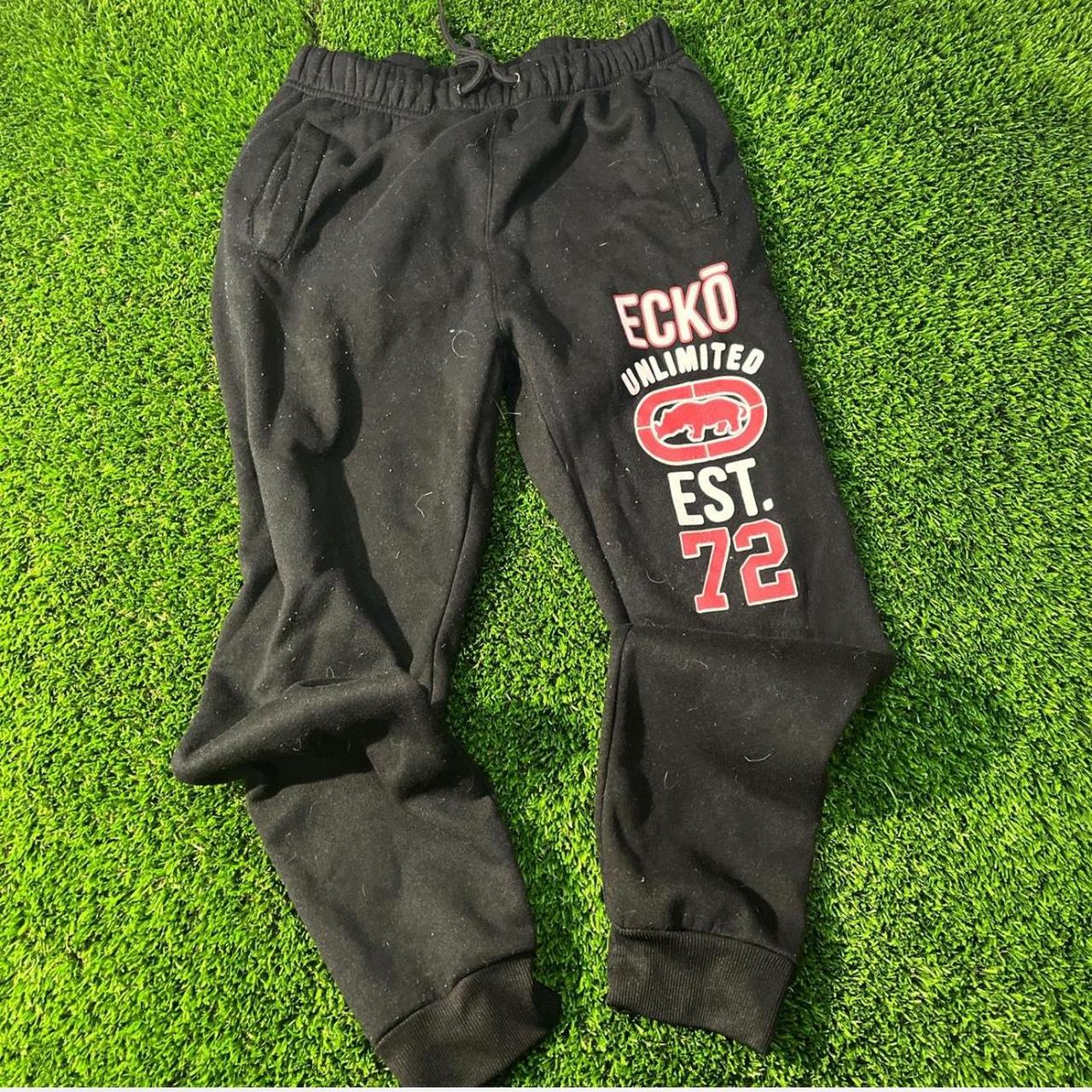 Ecko Unltd. black & red sweatpants #skater #ecko... - Depop