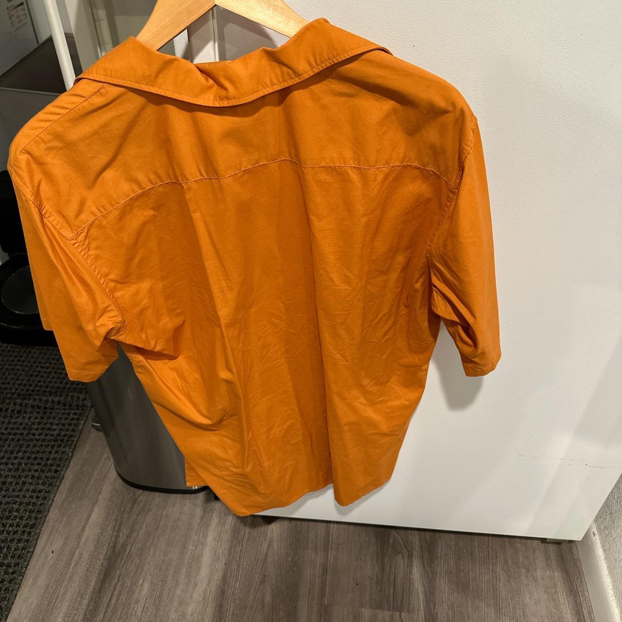 UNIQLO Men's Orange Shirt | Depop