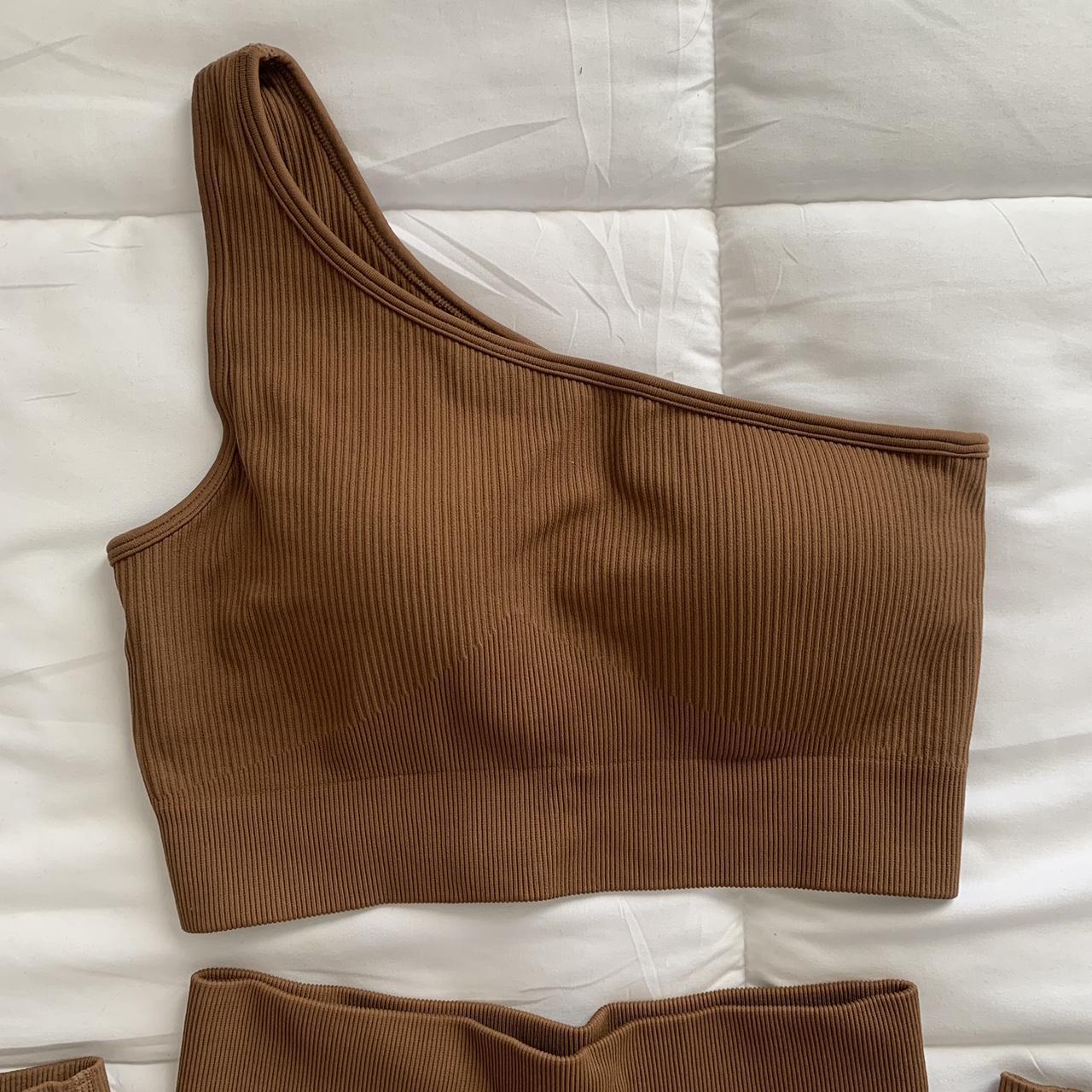 OQQ TikTok viral gym set in “Tiramisu” size S ... - Depop