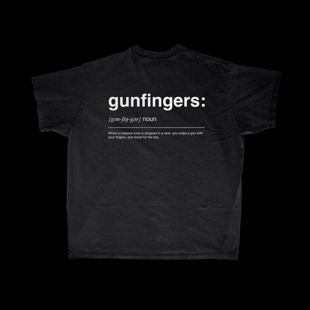 Gun fingers rave inspired tee. By... - Depop