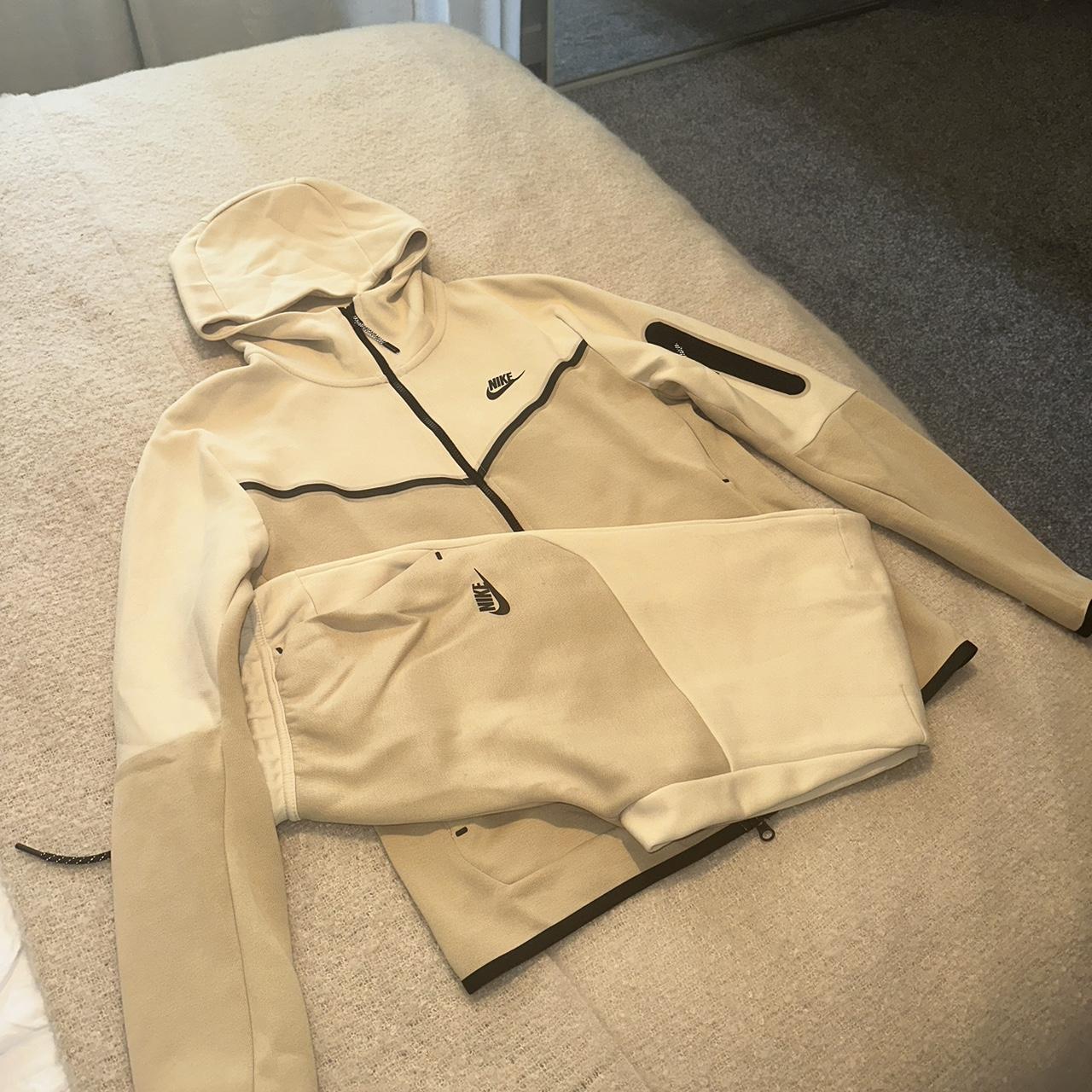 Nike tech tracksuit set, hoodie and joggers. Size M... - Depop