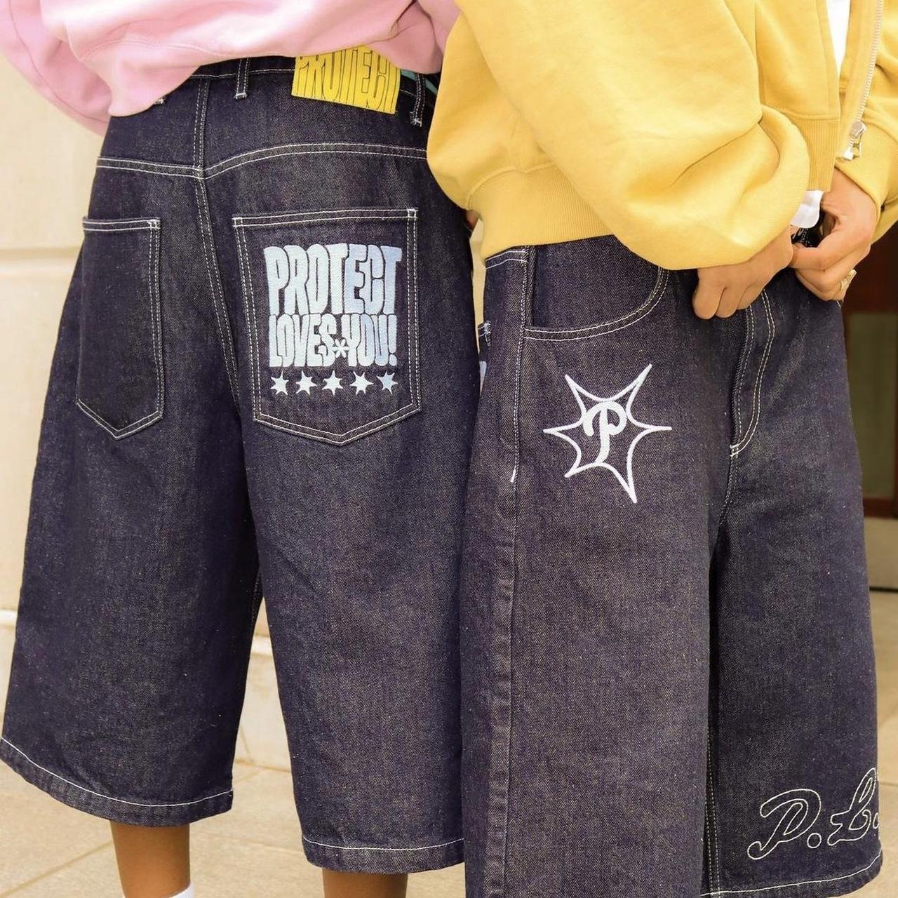 PROTECT LDN JORTS SIZE SMALL SEND REASONABLE... - Depop