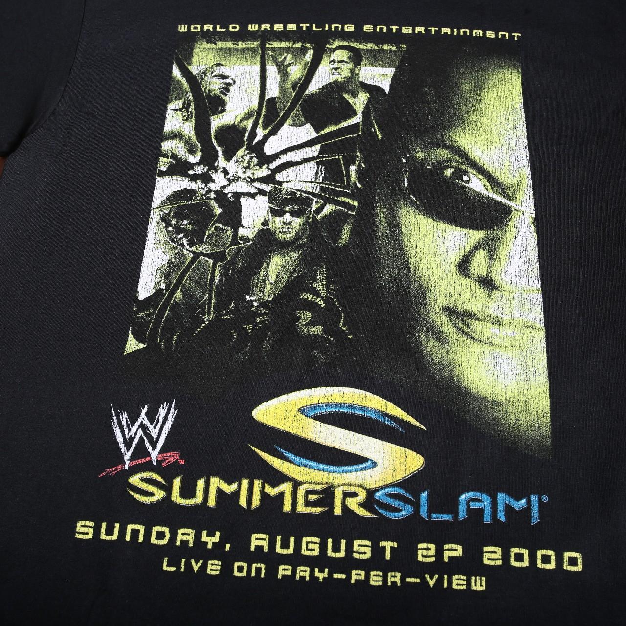 WWE SummerSlam 2000 Rare PPV T-Shirt Amazing... | Depop