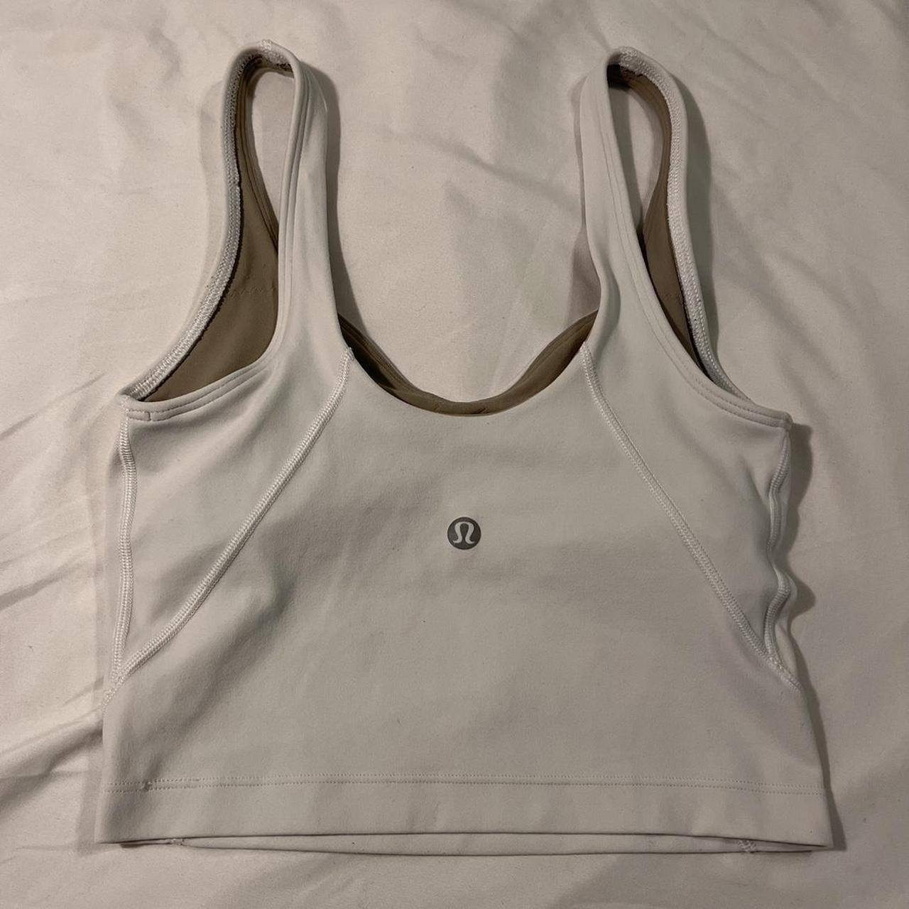 Lululemon White Align Tank Very cute work out tank!... - Depop