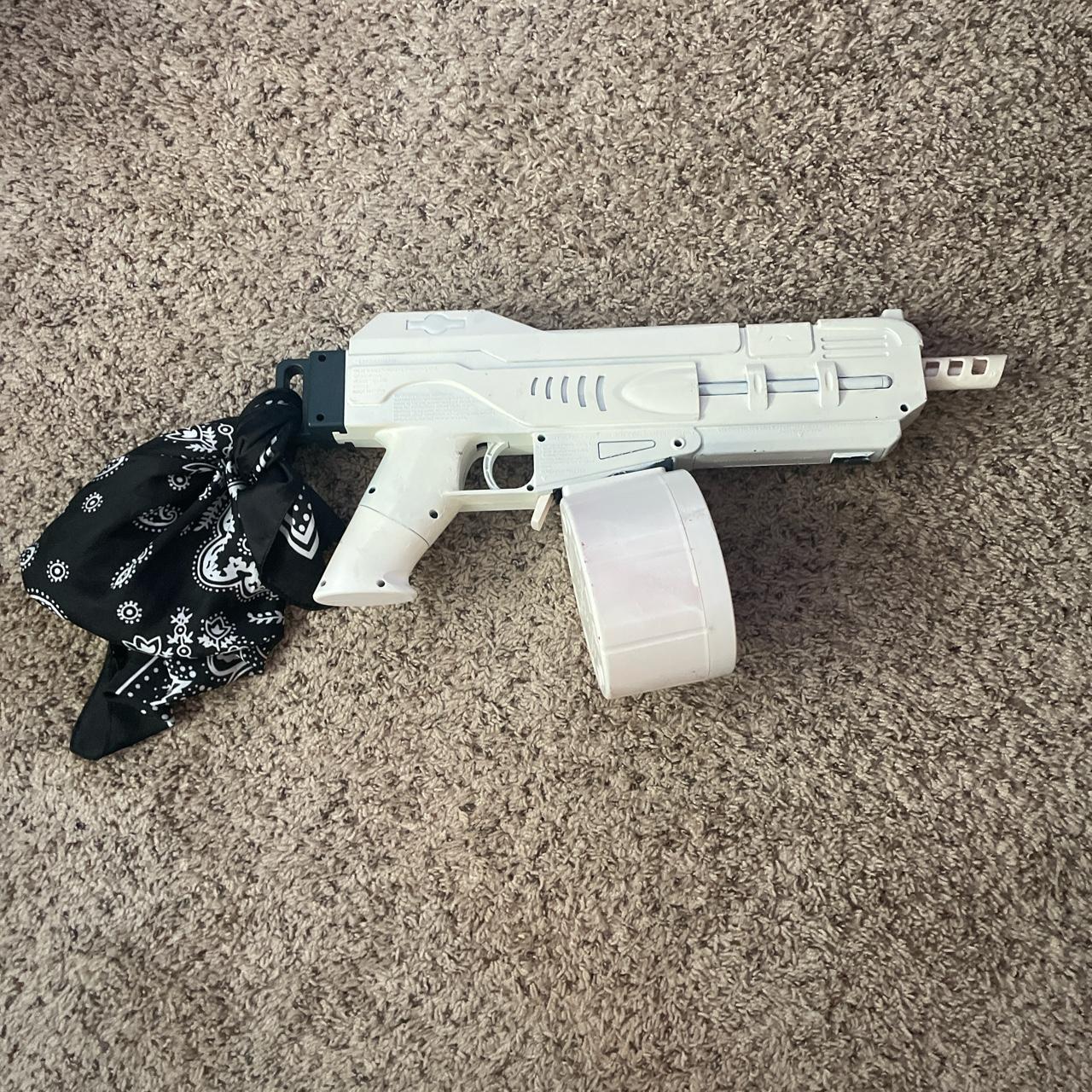 Custom White Splat-R-Ball Gun. Comes with extra... - Depop
