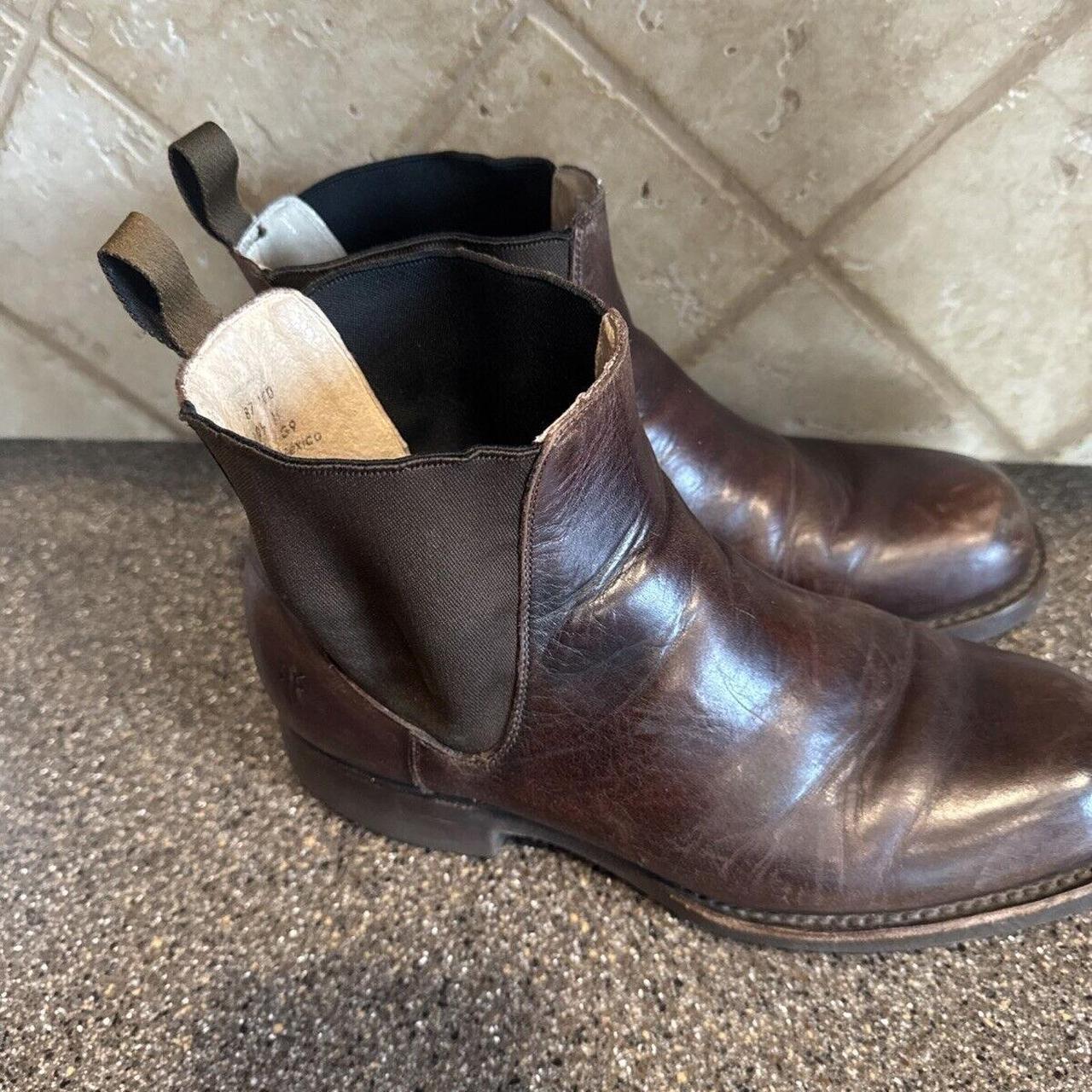 Frye Chelsea Work Boots Mens 10.5 Pull-On Shoes... | Depop