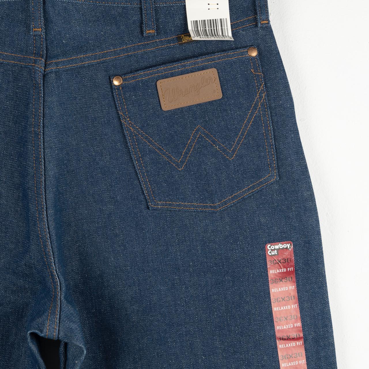 Vintage Wrangler 31MWZ relaxed fit in raw unwashed... - Depop