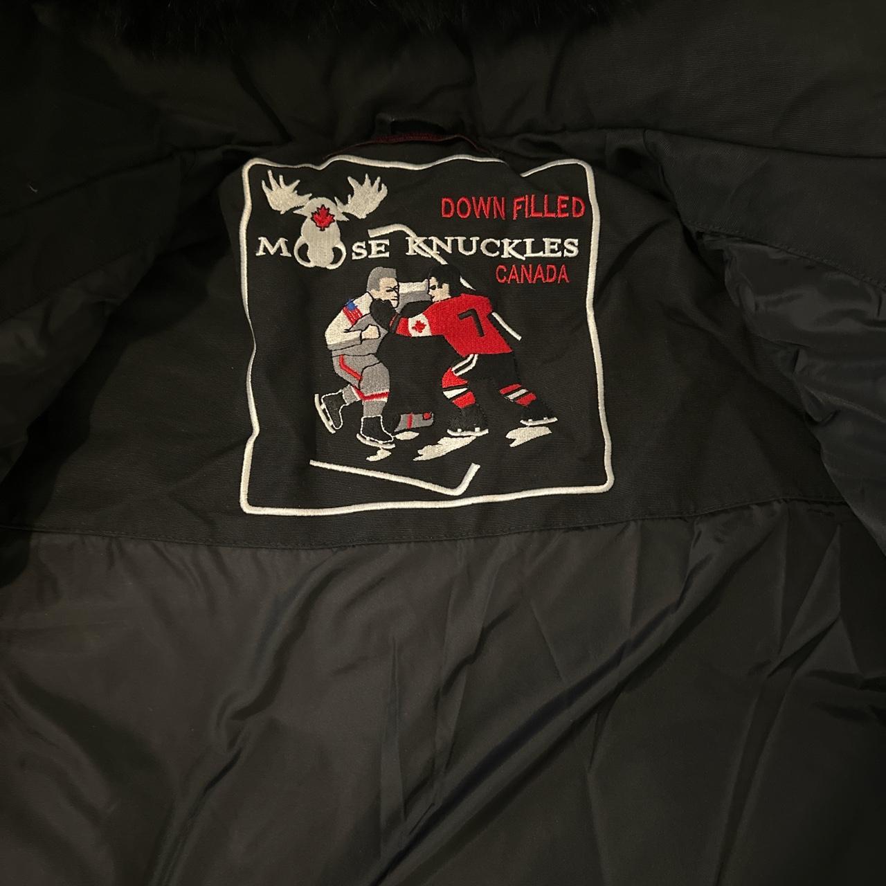 Original Moose knuckle jacket comes with Moose... - Depop