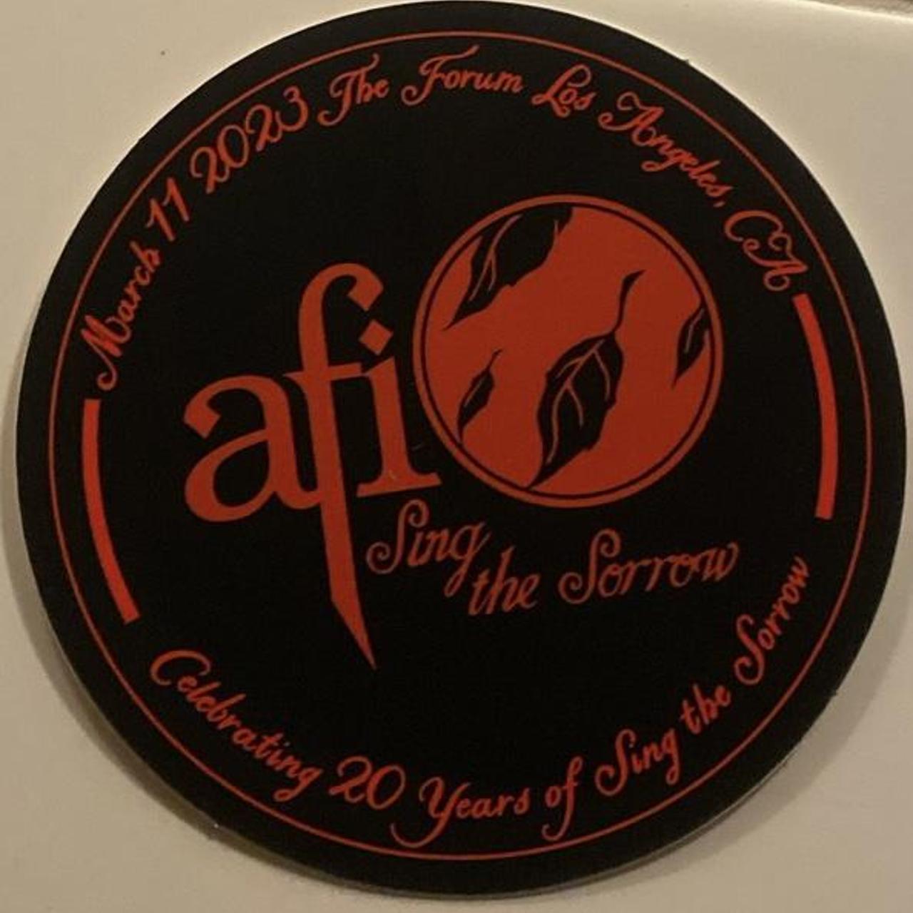 AFI “The Despair Faction” - Sticker from the 3/11/23... - Depop
