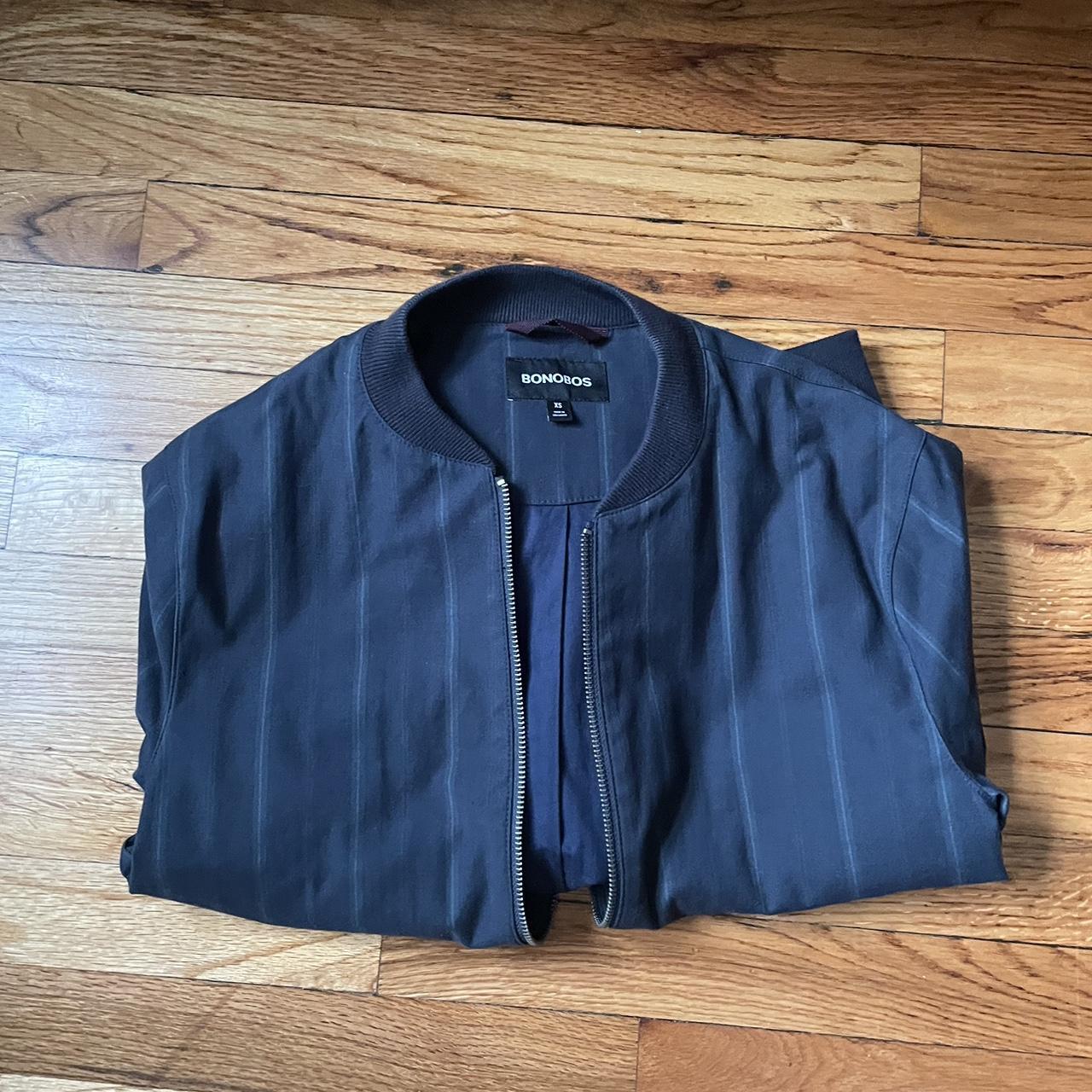 Bonobos striped bomber jacket - Depop