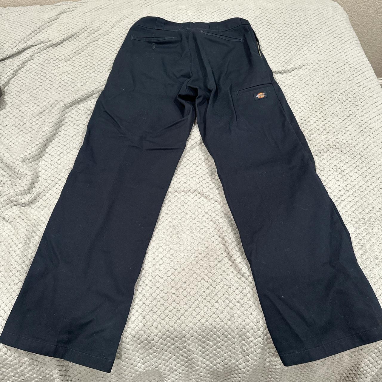 Navy 32x32 double knee dickies - Depop