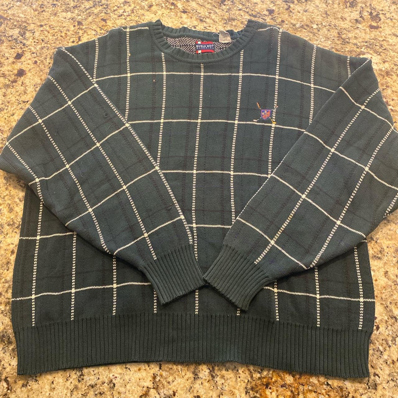 Bugle Boy Classics Forest Green Plaid Golf... - Depop