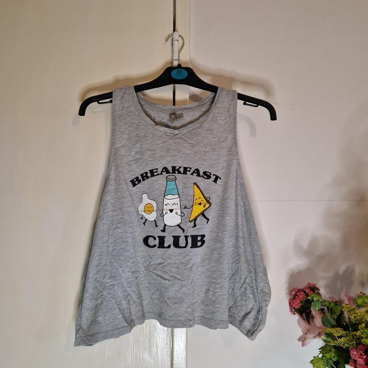 Cute breakfast club PJ set tank top and shorts.... - Depop