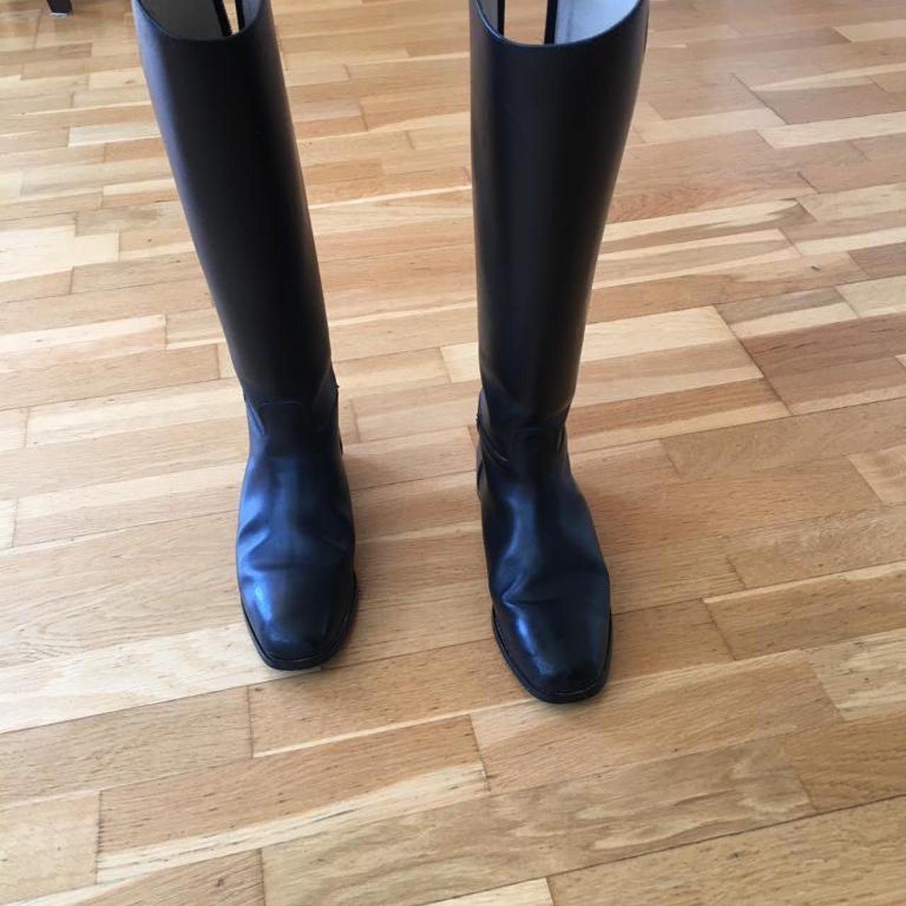 Regent riding boots, black Size 5, calf approx 35cm... - Depop