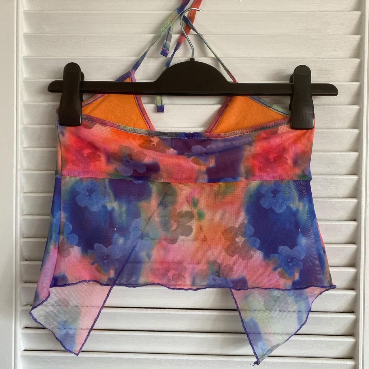 Glassons Multi Colour Halter Top Only worn twice,... - Depop