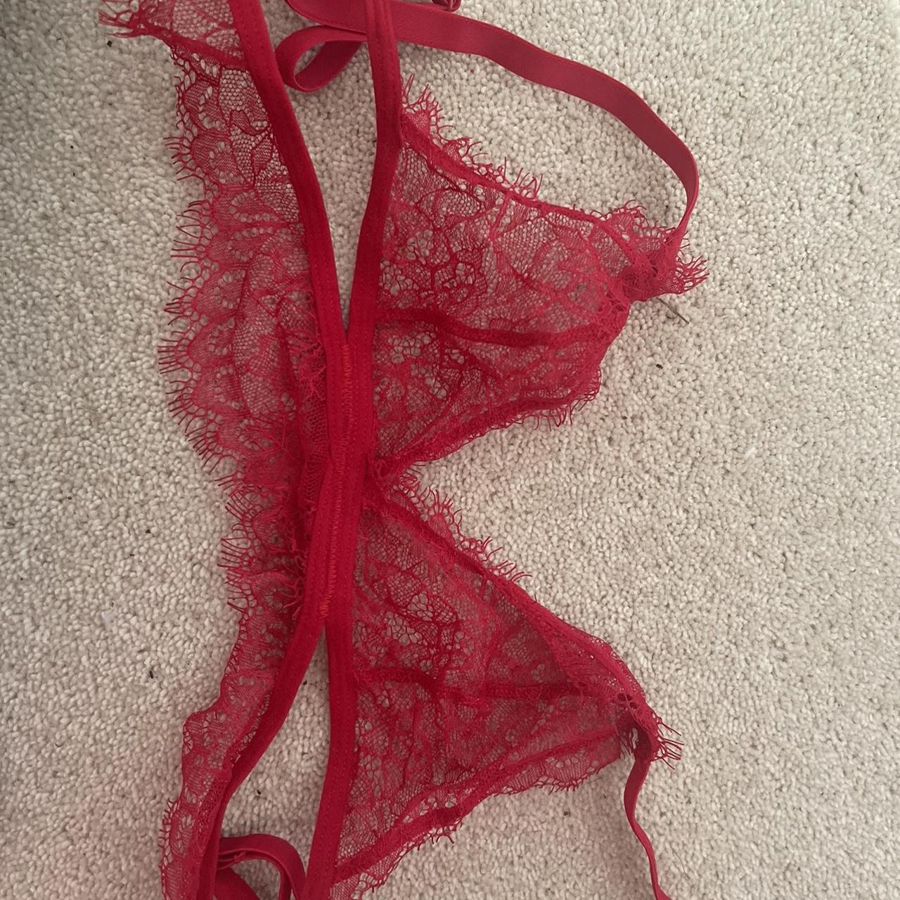 Lace triangle bra size 4 from asos - Depop