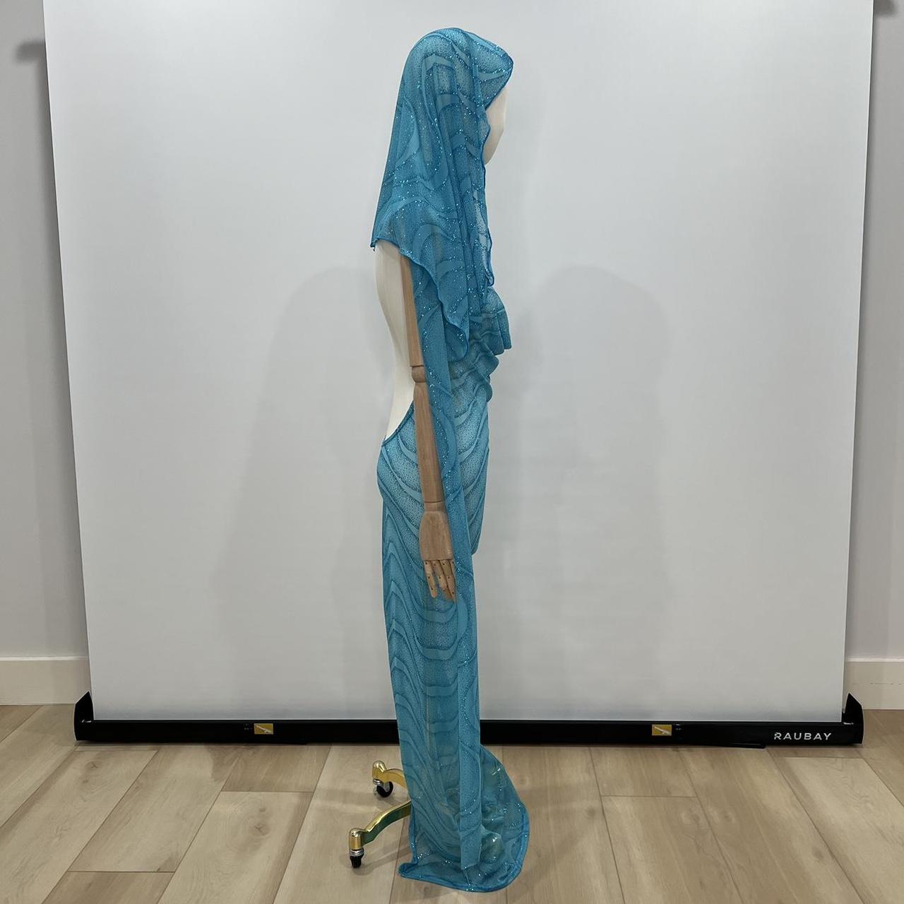 Handmade Luna Mer with Waves Print Stretch with... - Depop