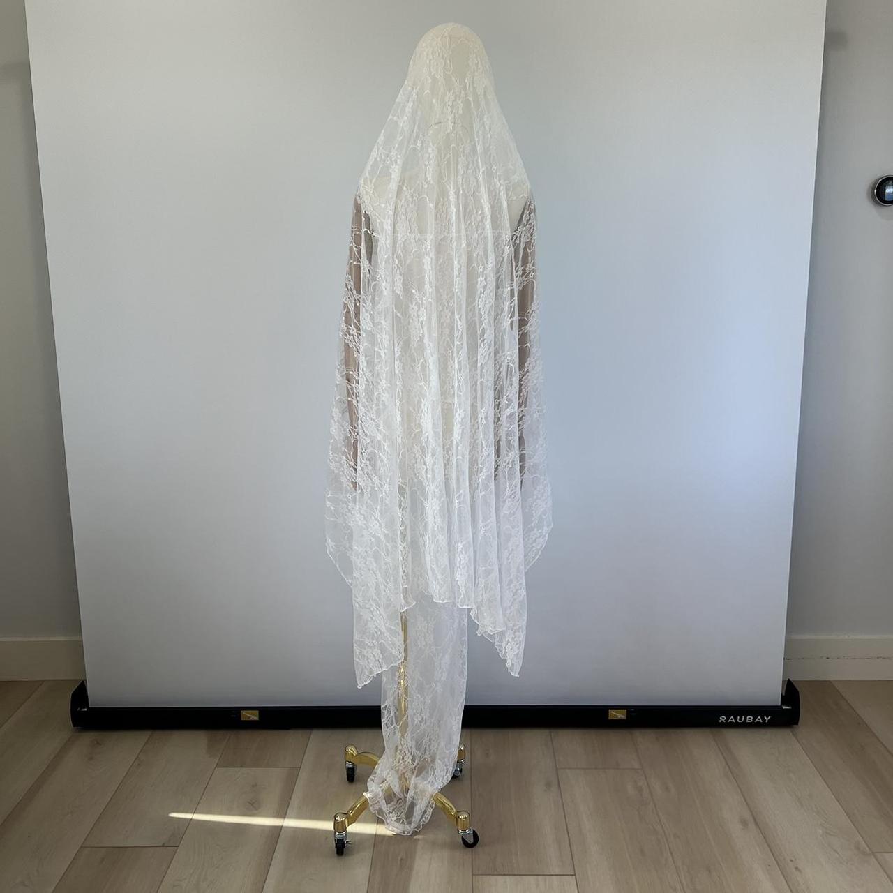 Handmade Amaia Blanco White Lace Mesh with Maxi... | Depop