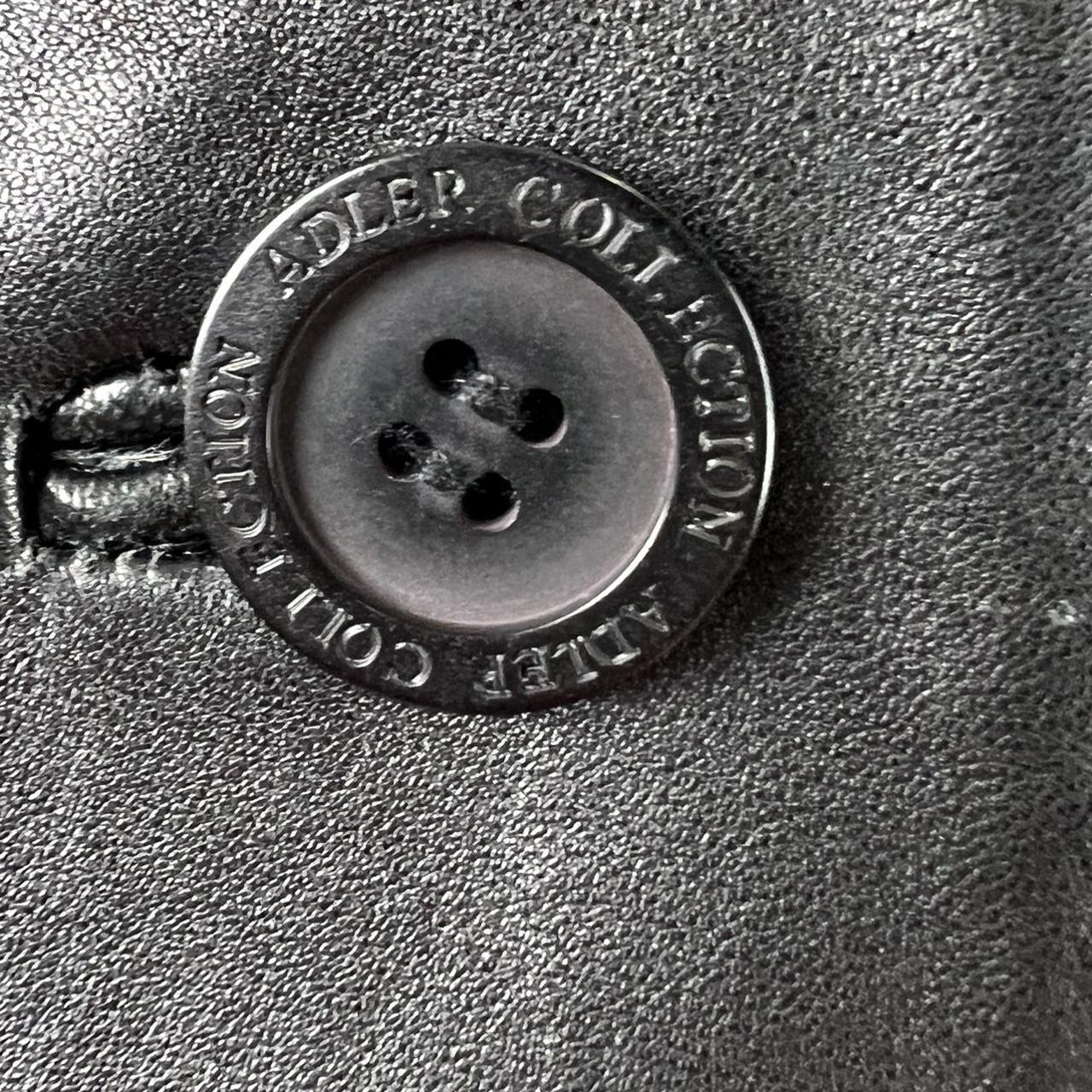 Adler Collection Leather Jacket Color: Black... - Depop