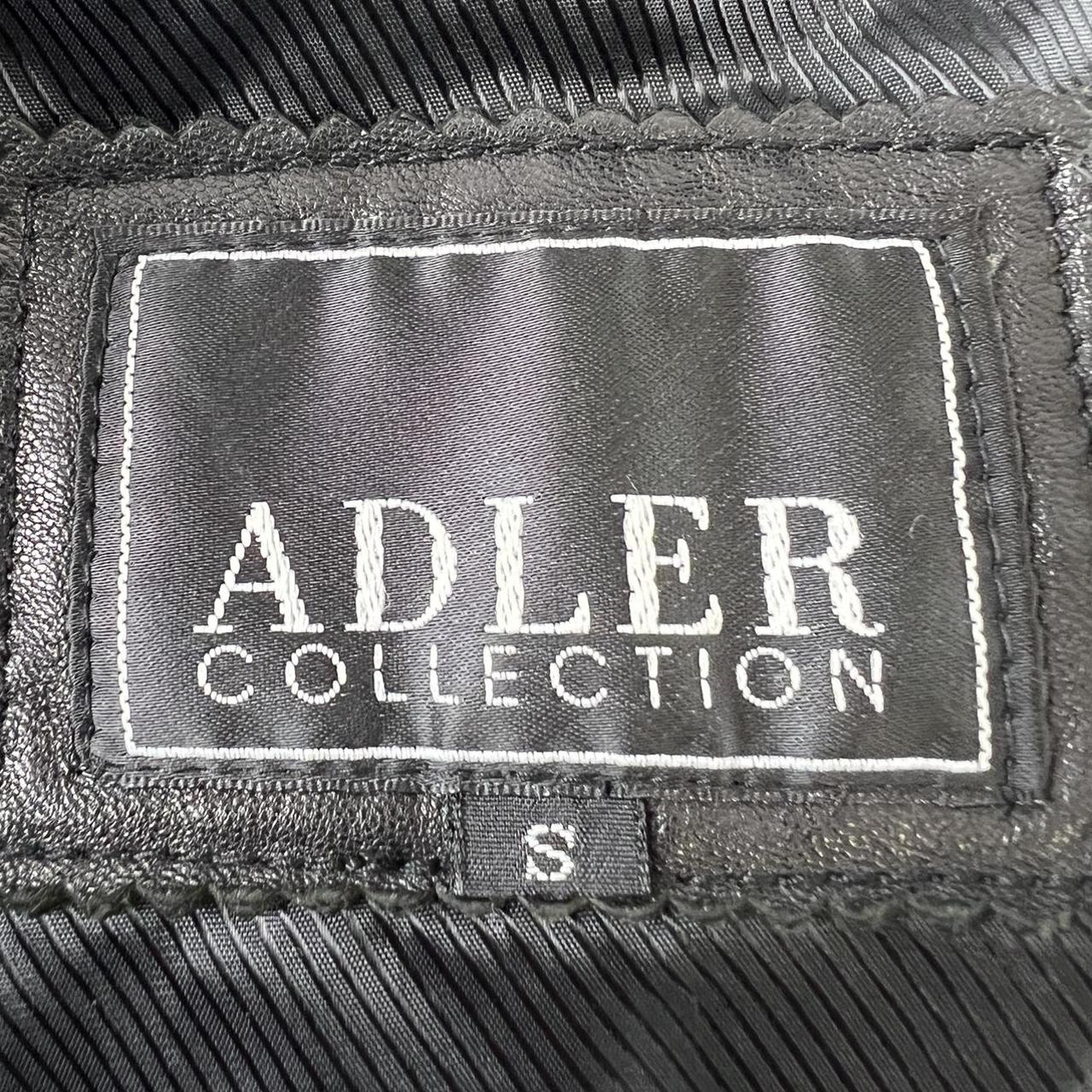 Adler Collection Leather Jacket Color: Black... - Depop