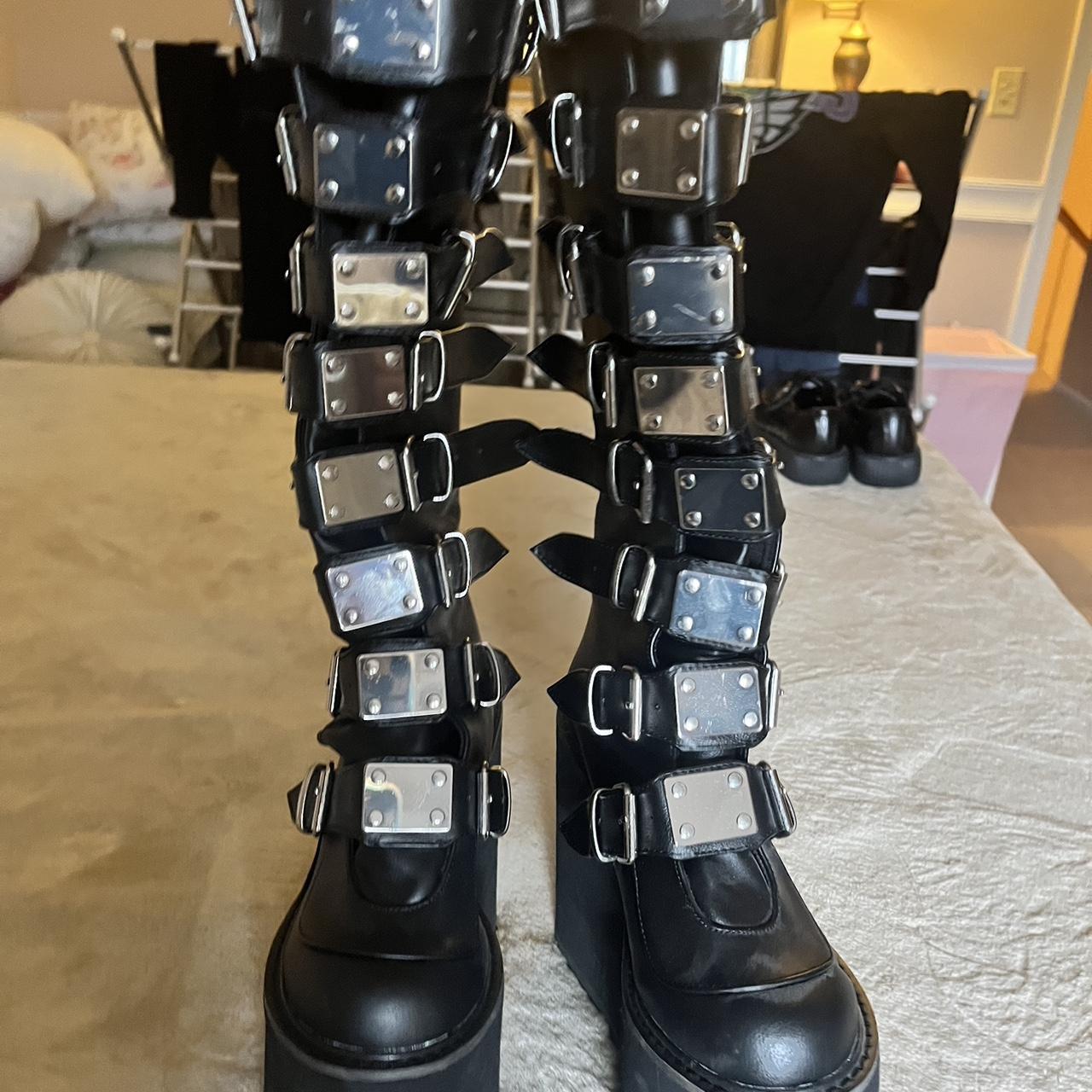 Demonia Trinity Platform Boots 5.5” heel 3.5” platform - Depop