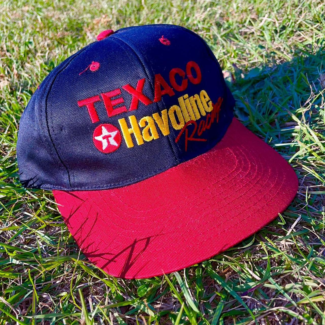 Vintage early 90s Texaco, Havoline racing snapback... - Depop