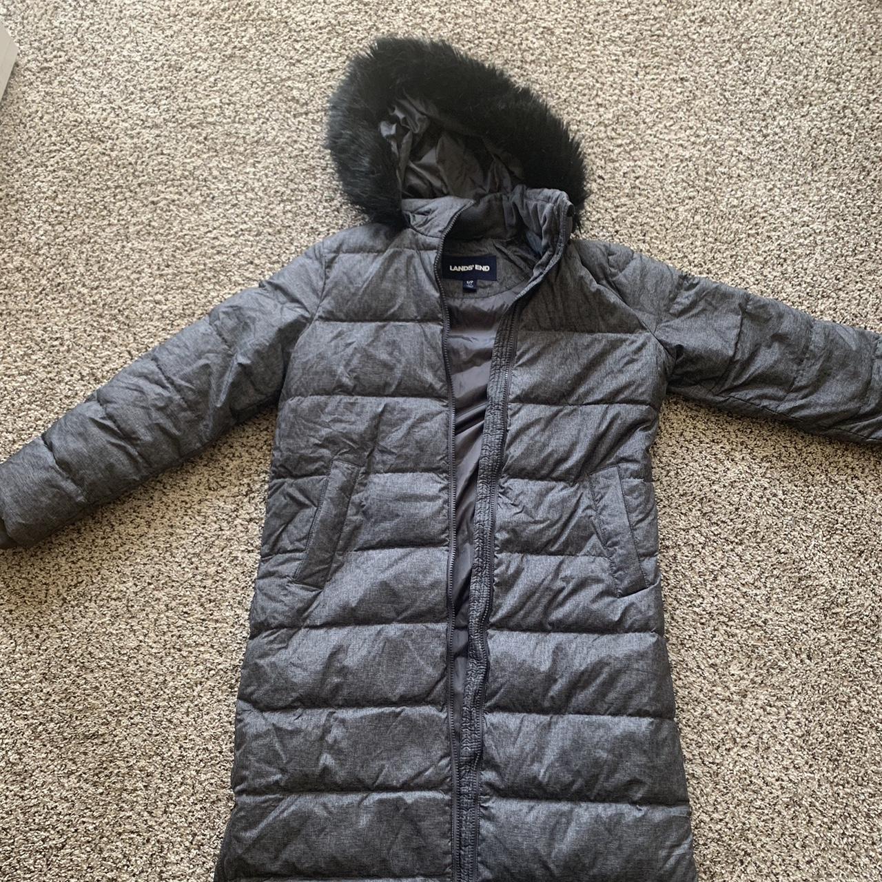 Lands’ End full length down winter coat (I’m 5’2 and... - Depop