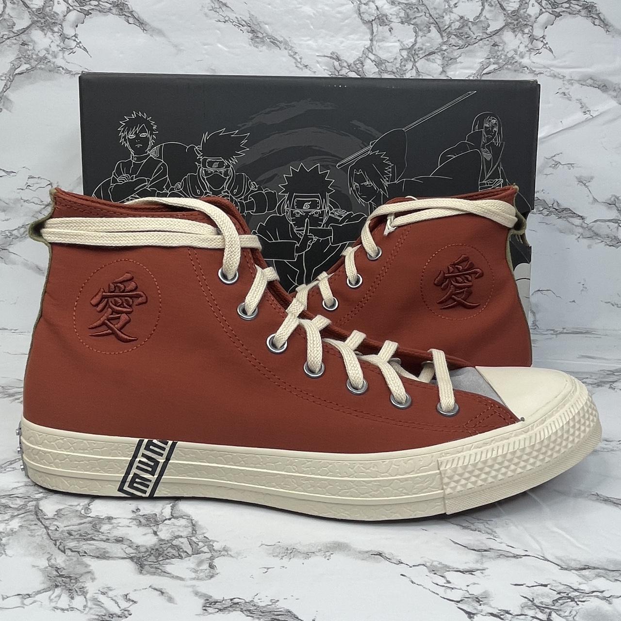NEW Converse x NARUTO SHIPPUDEN 'Gaara' Chuck Taylor... | Depop