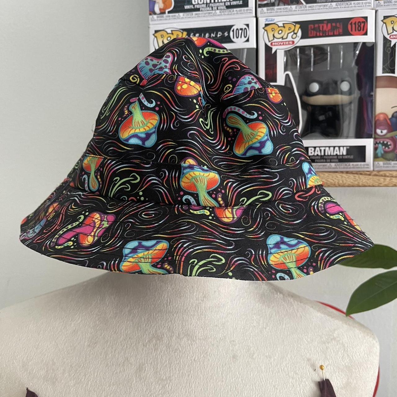 Trippy mushroom bucket hat🌈 🍄 - Depop