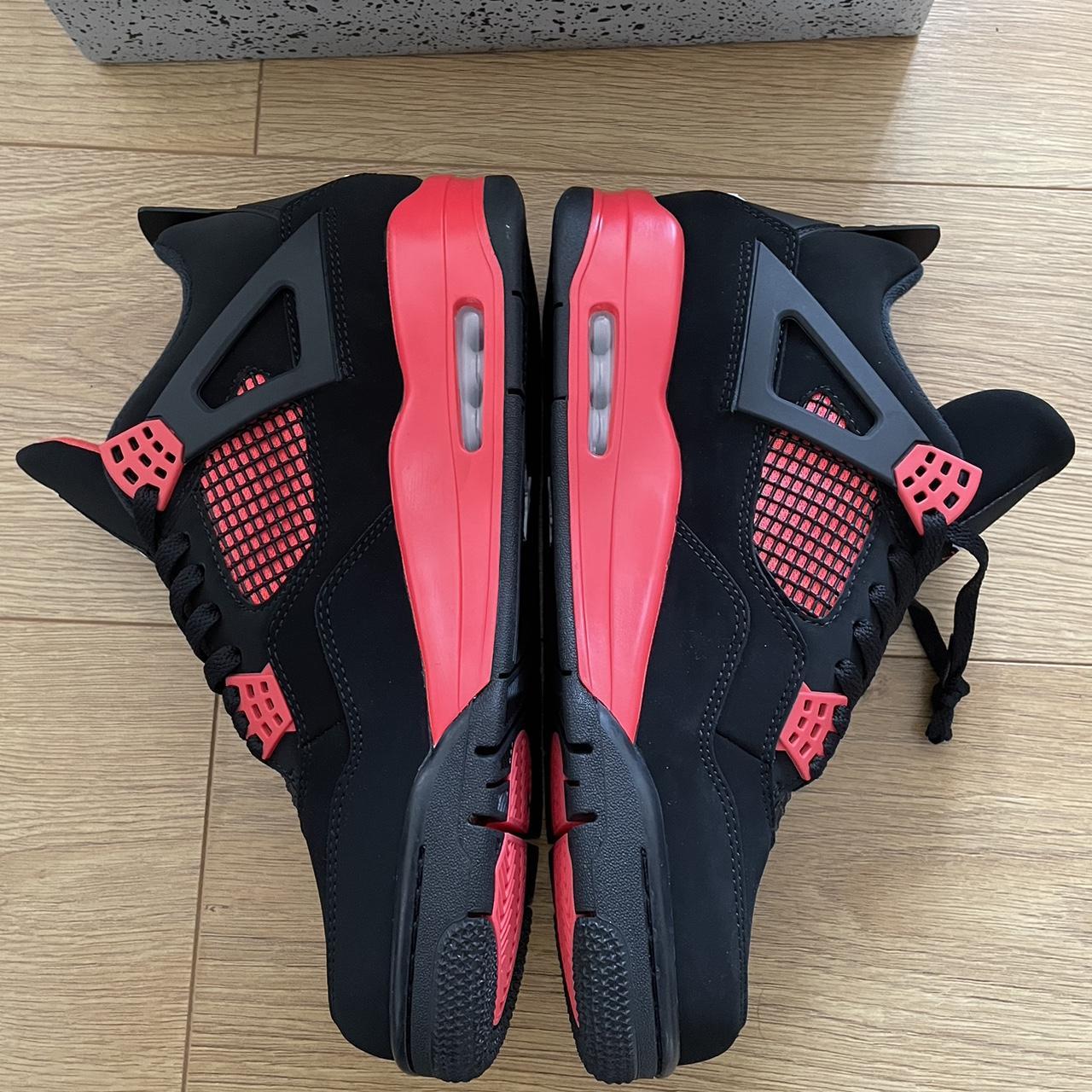 Jordan Men's Black and Red Trainers | Depop