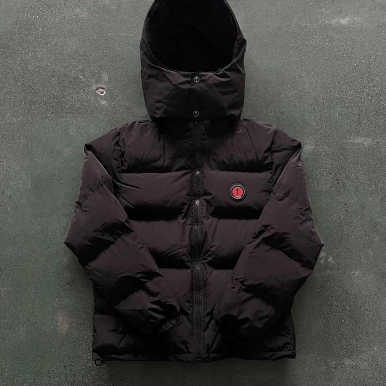 Trapstar Red and Black Detachable Hood Free delivery... - Depop