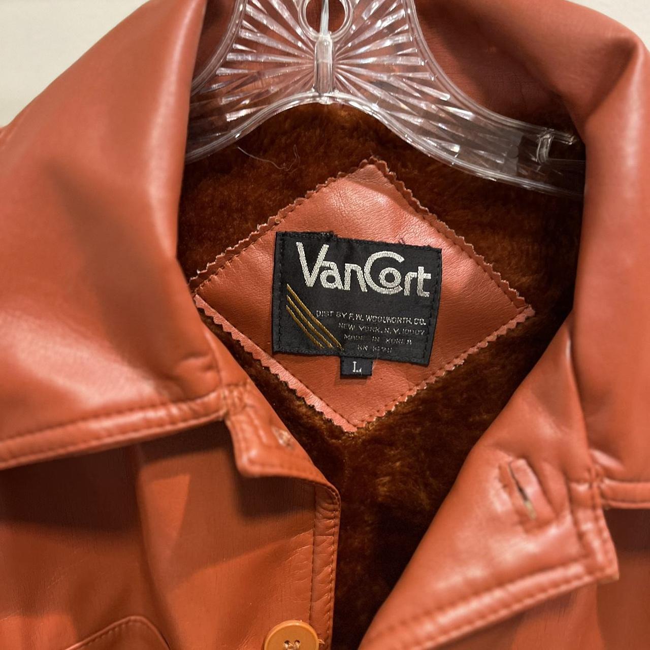 Vintage leather jacket Some scuffs and flaws shown... - Depop