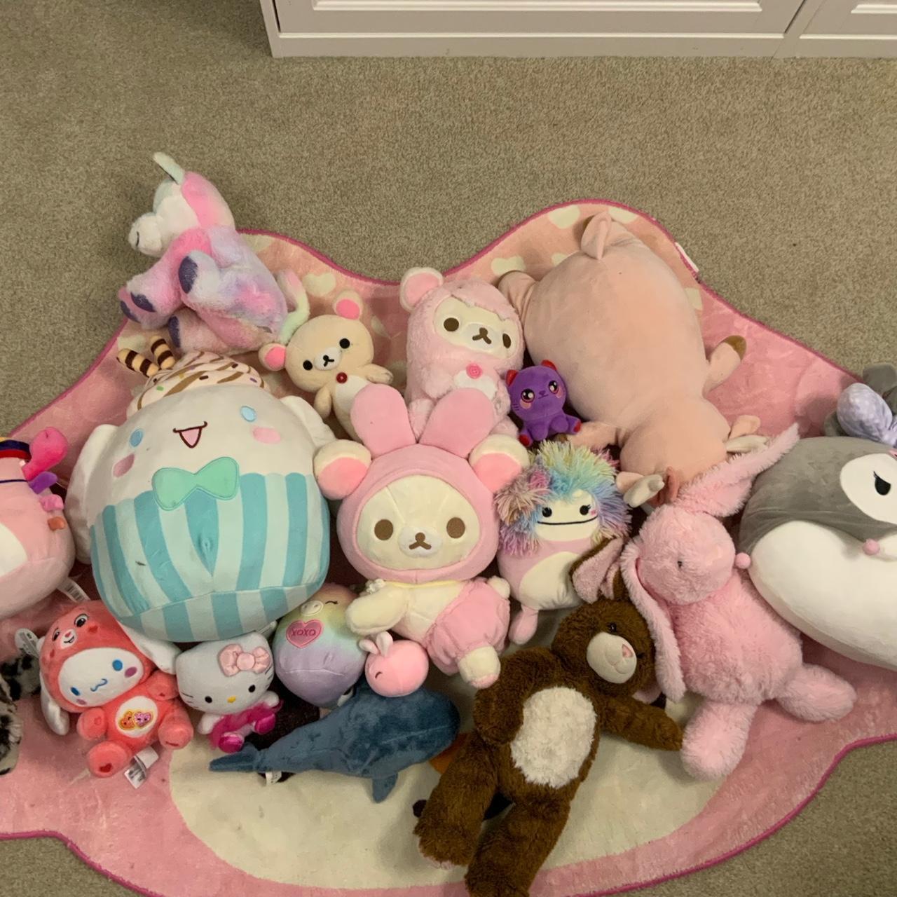 Kawaii/cutecore plush toy LOT 🍮🌸🌈 Comes with 17... | Depop