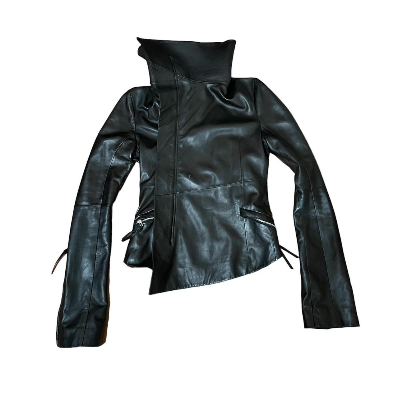 Ekam Lamb leather jacket Rlly soft n nice Super long... - Depop