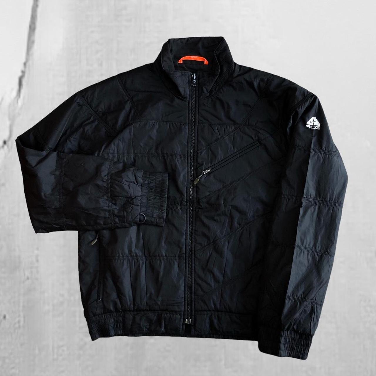 Nike ACG jacket in black, lightly quilted jacket... - Depop