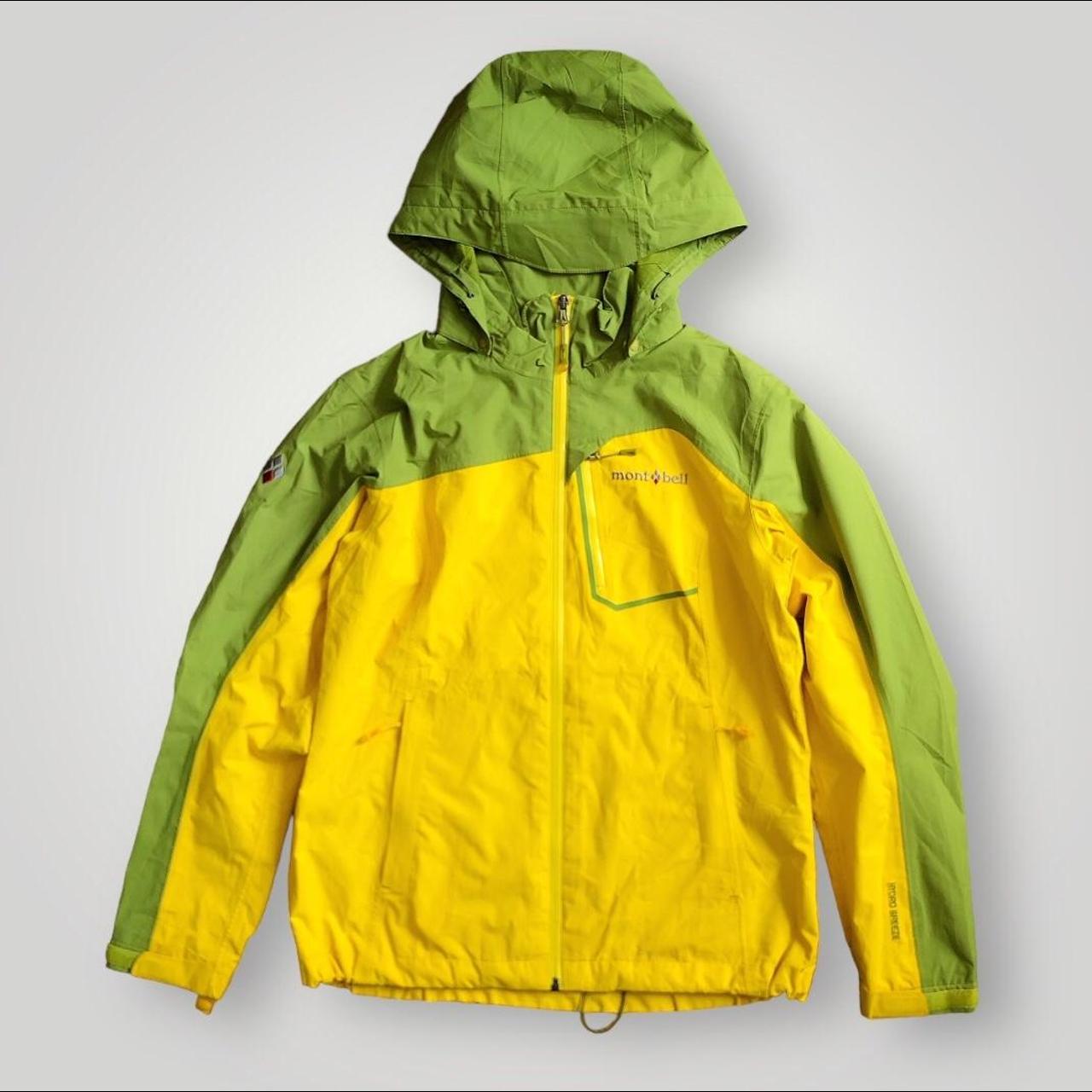 Montbell yellow and green jacket. Features... - Depop