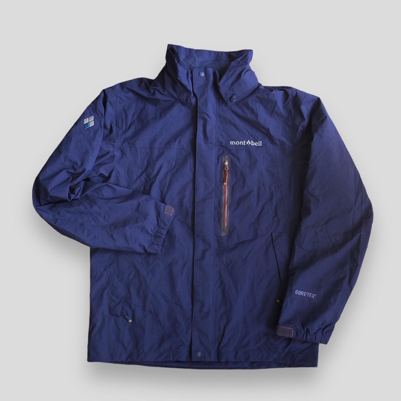Montbell GoreTex jacket in navy blue. Features... - Depop