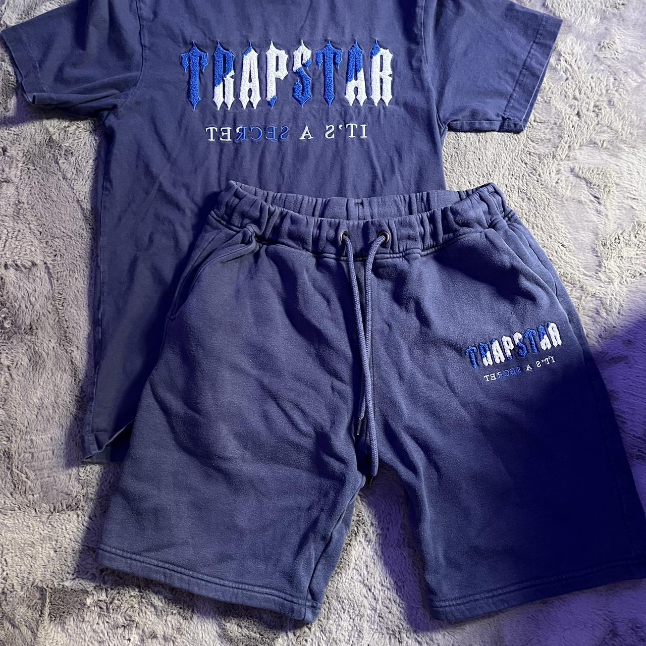 Navy trapstar set Size small Perfect condition - Depop