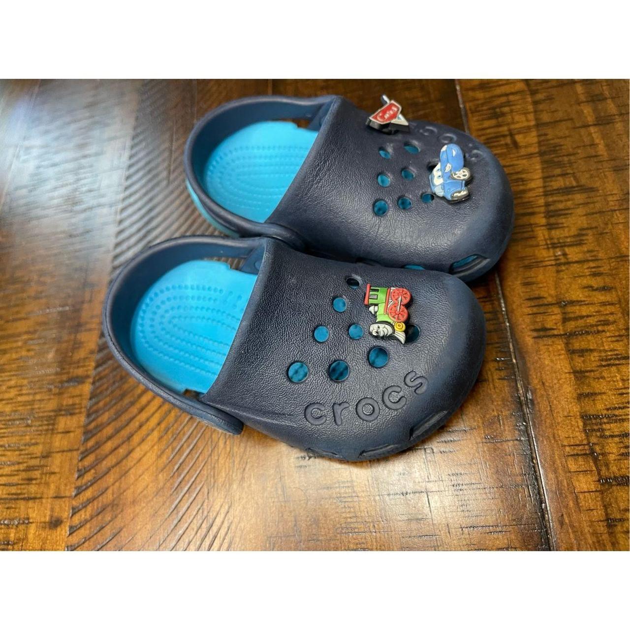 Boys crocs Good play condition Size 5C Comes with... - Depop