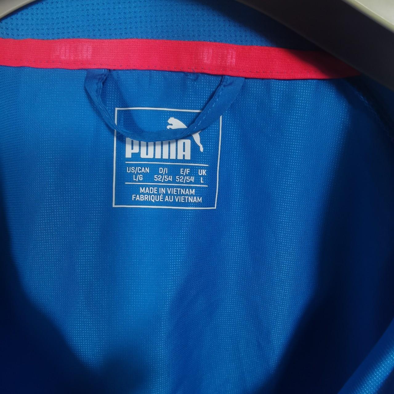 Puma PE Running Wind Jacket - Atomic Blue-Black Size... - Depop