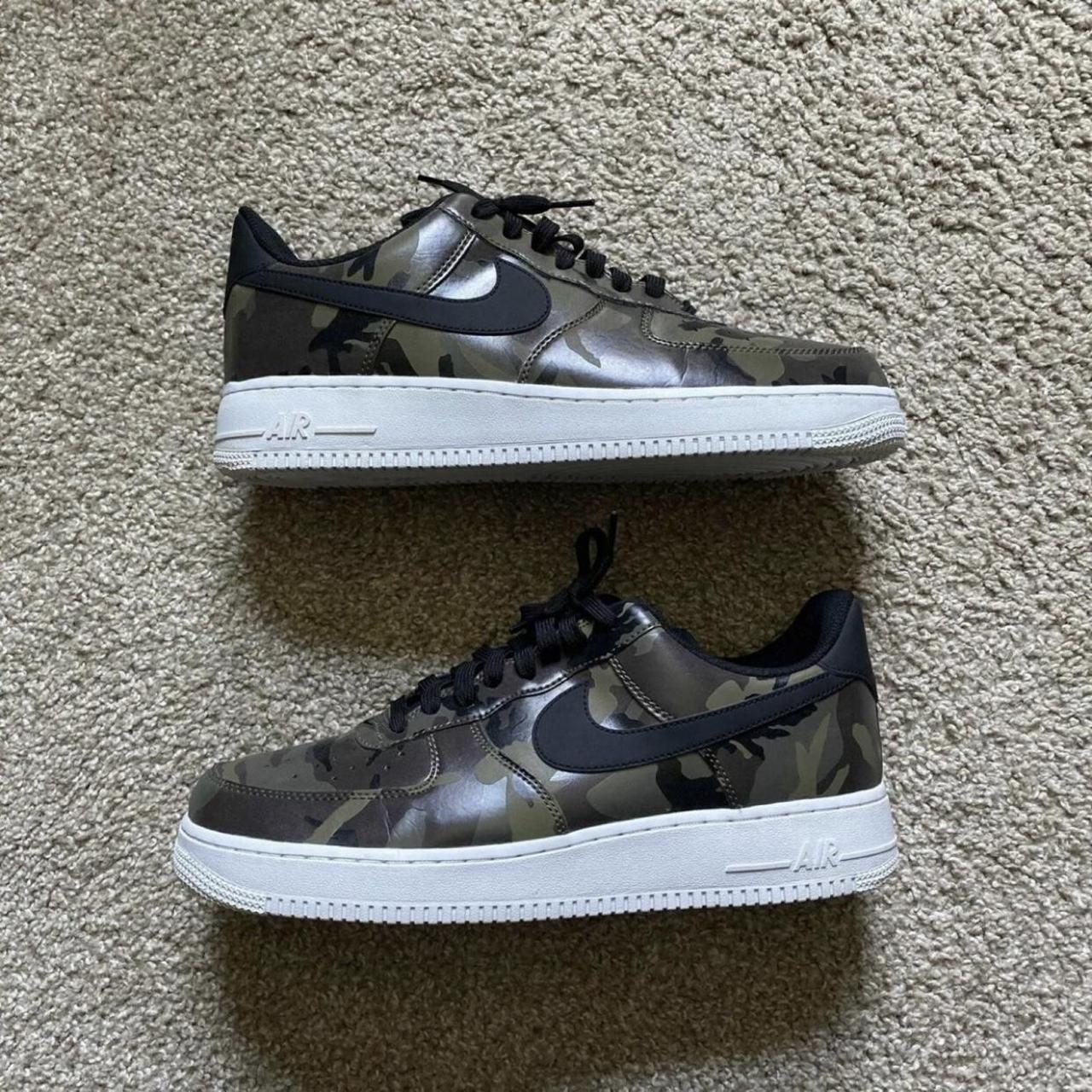 Nike Air Force 1 'Olive Reflective Camo' | Size... - Depop