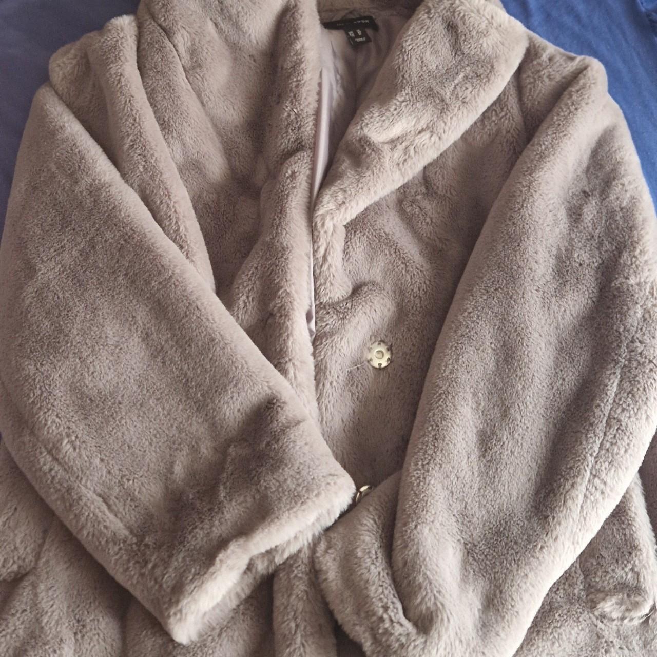 New look fluffy Teddy coat very comfortable and... - Depop