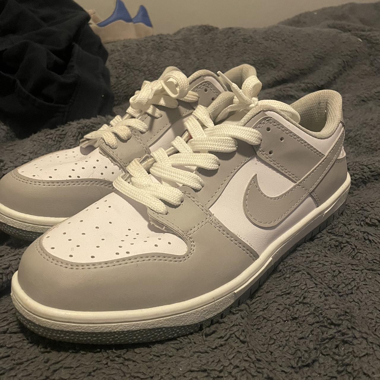 grey nike dunks only worn twice as got different... - Depop