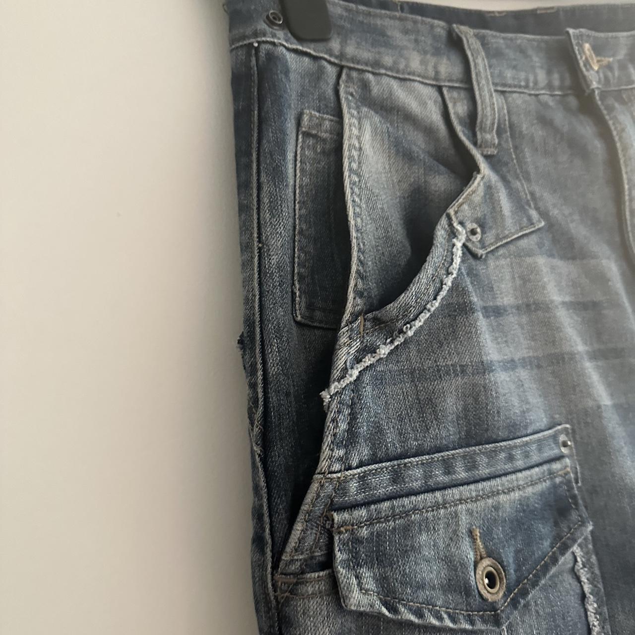 Ppfm Anarchy Denim Eastern Rock Bondage Cargo Jeans... - Depop