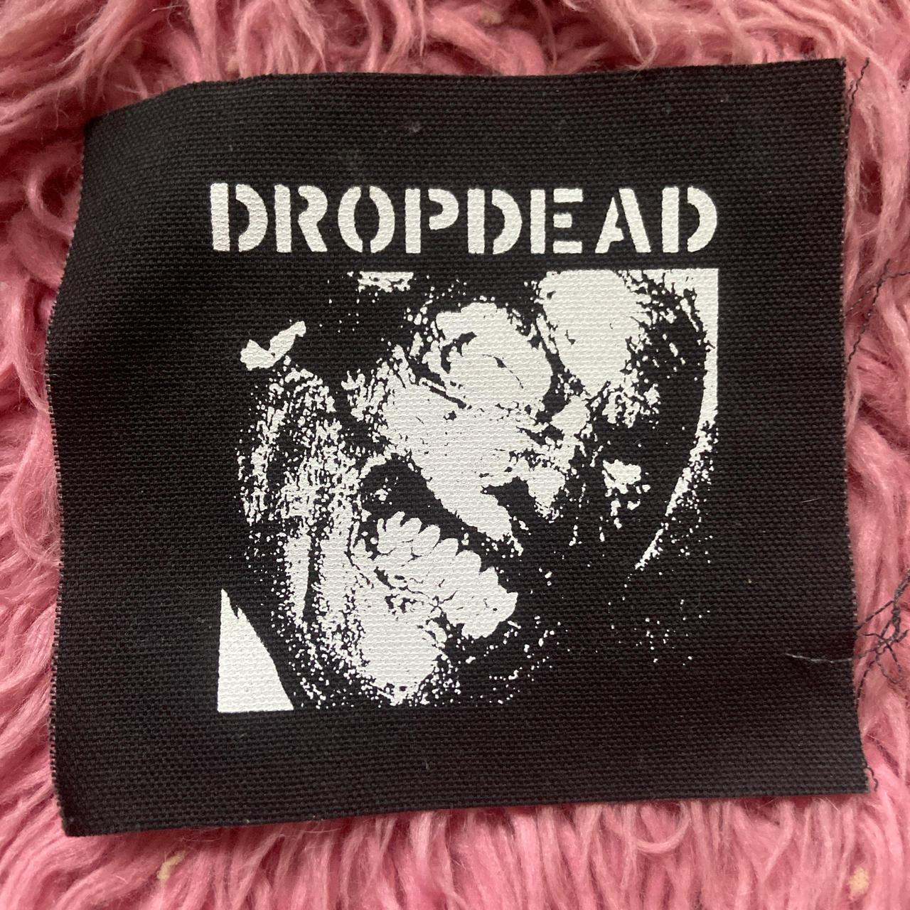 Black and white Dropdead patch #hardcore | Depop