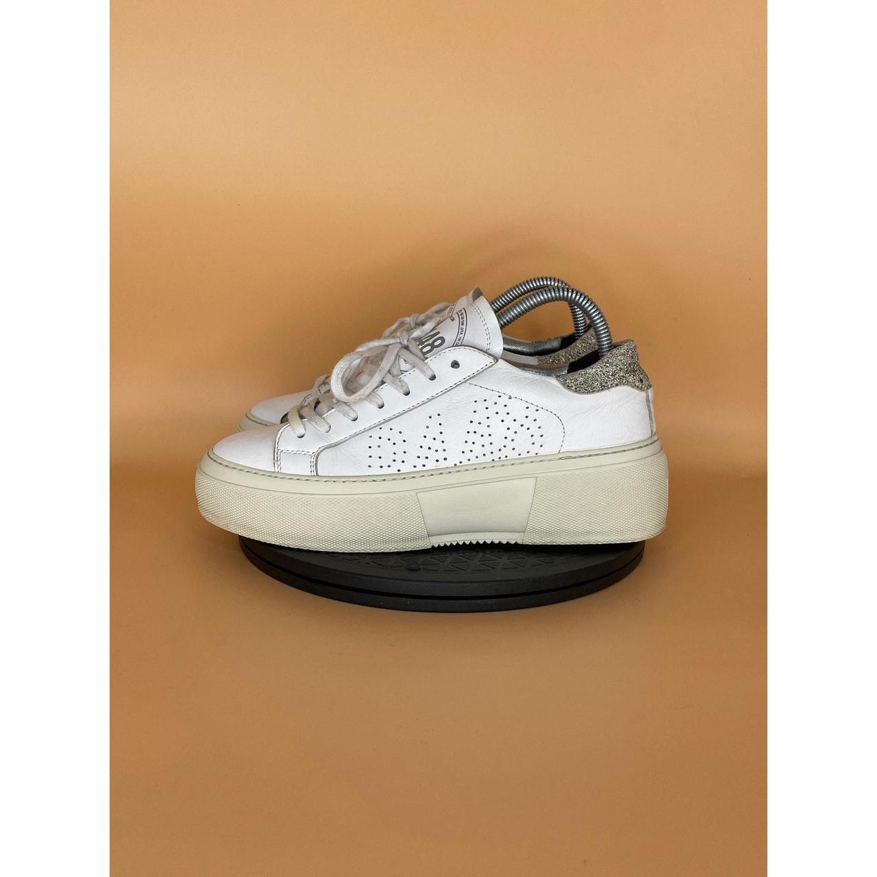 Womens P448 Italian Leather Embossed Platform... - Depop