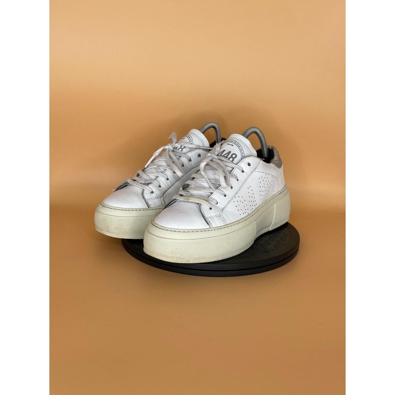 Womens P448 Italian Leather Embossed Platform... - Depop